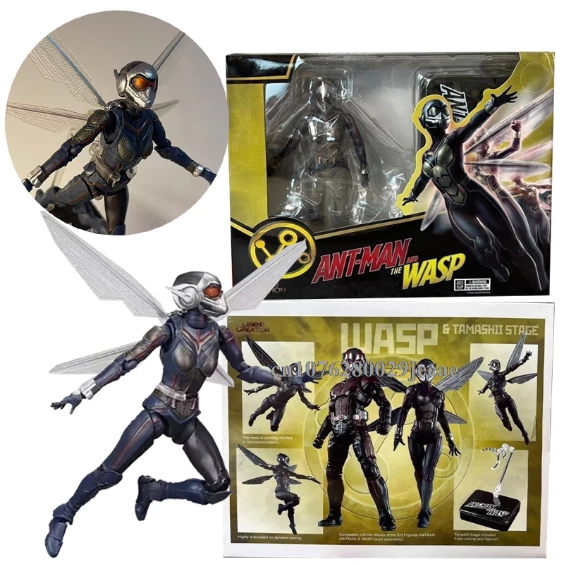 SHF Anime WASP figura ANT-MAN 2 serie figura de acción modelo juguetes ...