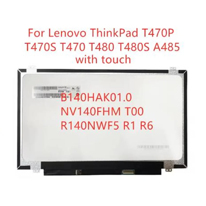 B140HAK01.0 NV140FHM T00 R140NWF5 R1 R6 Touch LCD Screen For Lenovo ...