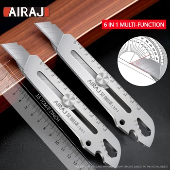 AIRAJ Multifunctional Utility Knife Retractable Sharp Cut Heavy Duty ...