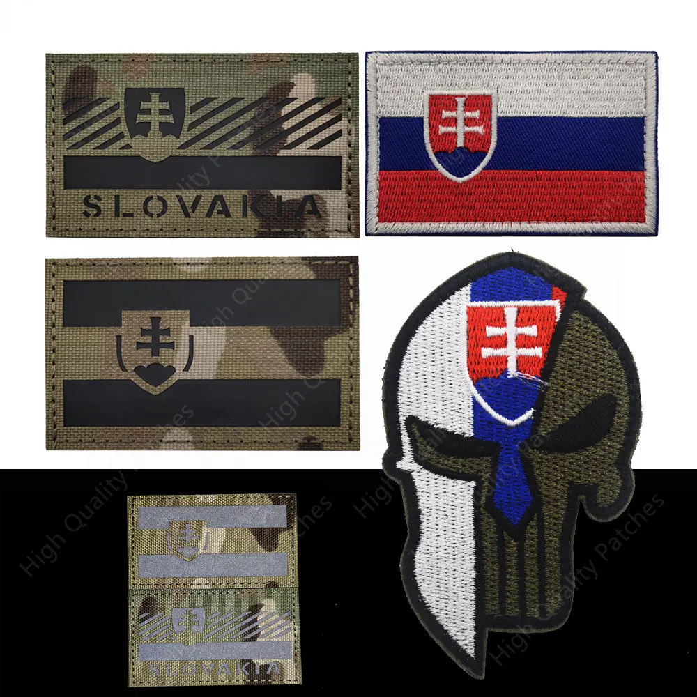 Slovakia-Flag-Embroidered-Magic-Patches-Badge-Infrared-Reflective ...