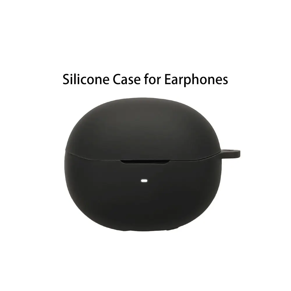 Anti-fall Earphone Case Silicone with Carabiner Earbuds Cover Dustproof ...