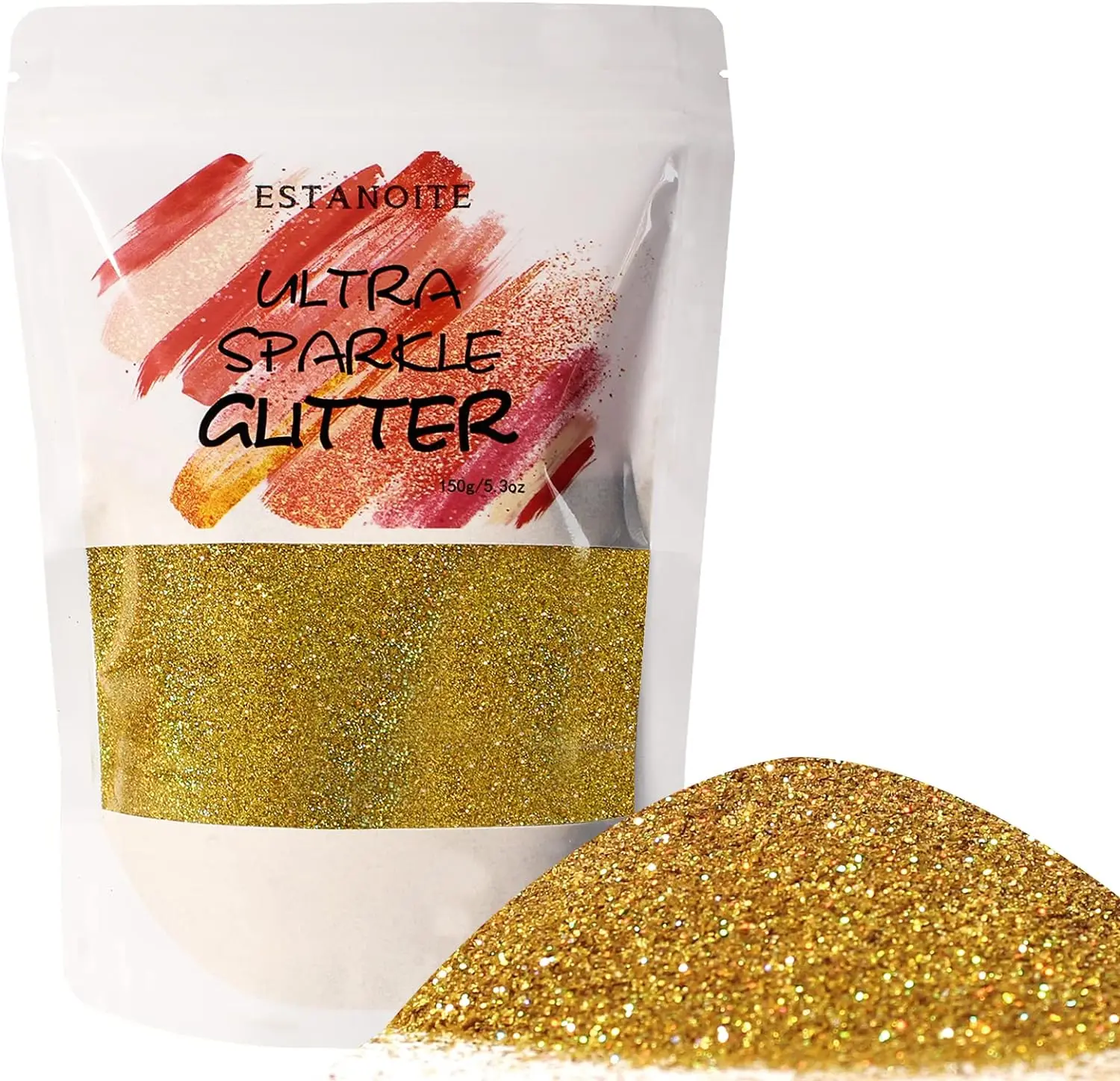 Glitter Holographic Ultra-Fine Gold Craft Resin 50g for Art Nails | eBay