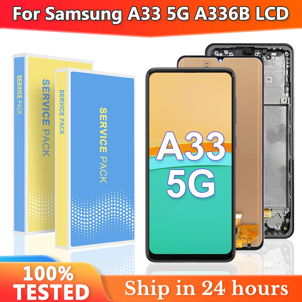 100% Tested 6.4'' For Samsung Galaxy A33 5G LCD SM-A336E, SM-A336B, SM ...