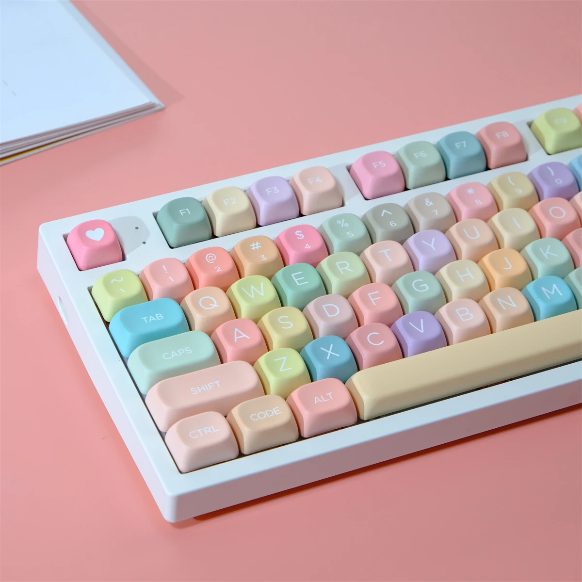 PBT-Color-Keycaps-129-Keys-Candy-Theme-MOA-Profile-Five-sided ...