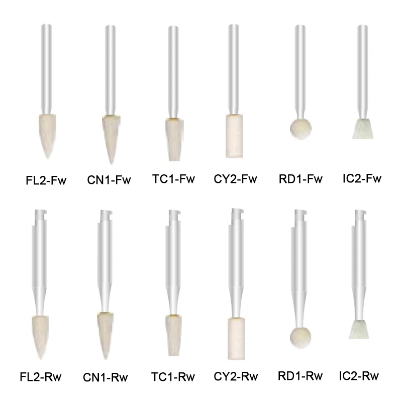 5pcs-Dental-Lab-Polishing-White-Stone-Burs-Teeth-Polishers-Handpiece ...