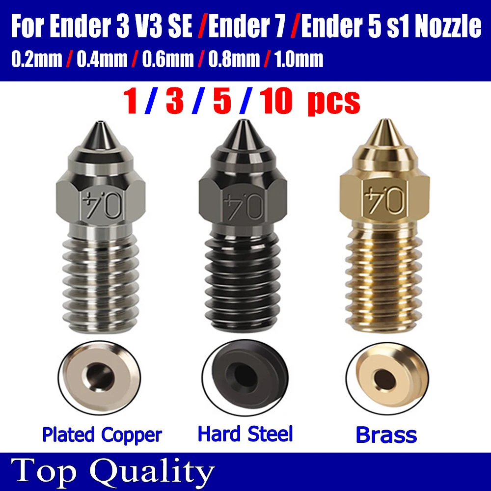 NOZZLE-For-Ender-3-V3-SE-Nozzle-3D-Printer-Parts-Nozzles-For-Ender-7 ...