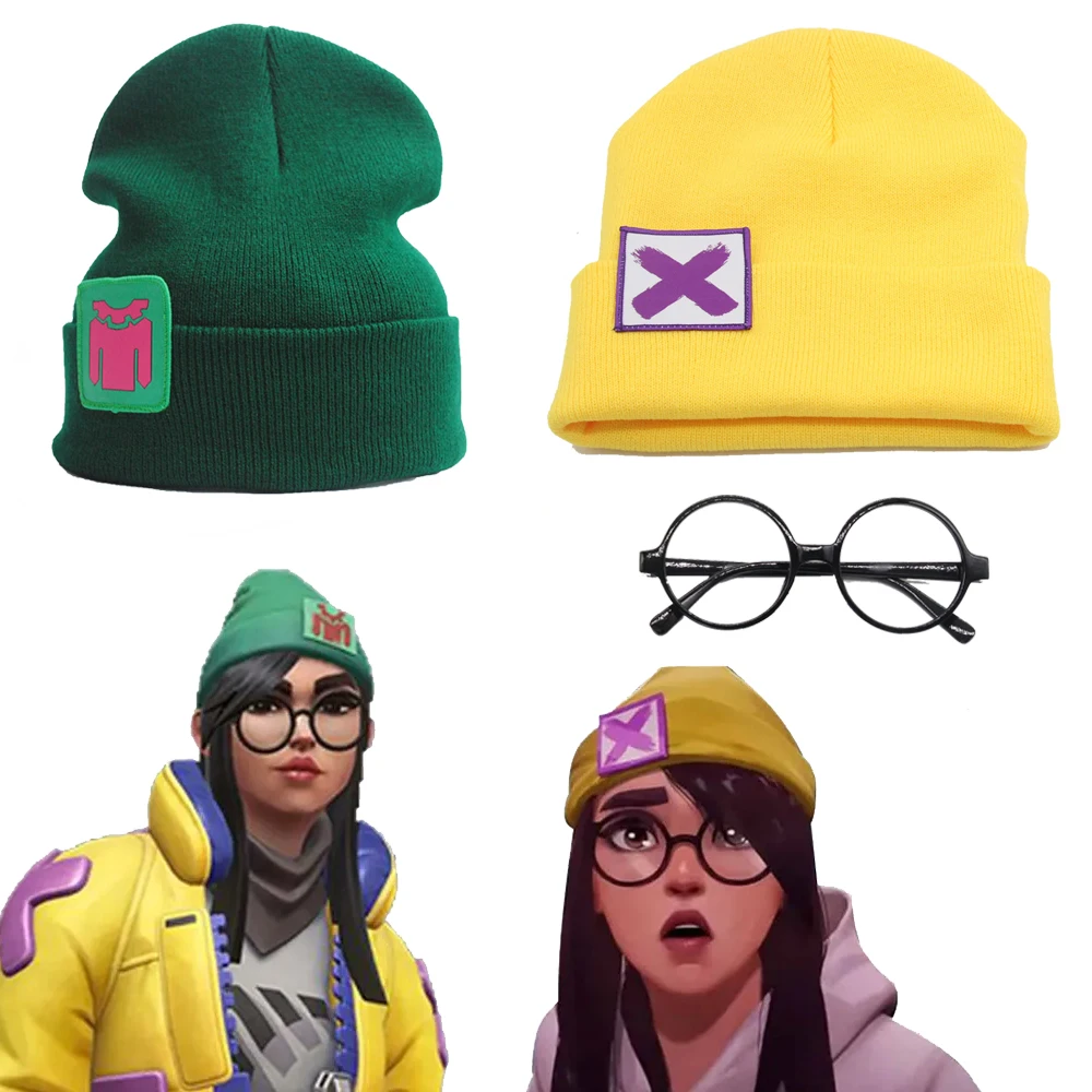 Game-VALORANT-Killjoy-Hats-Figure-Cosplay-Hip-Hop-Hat-Knitted-Green ...