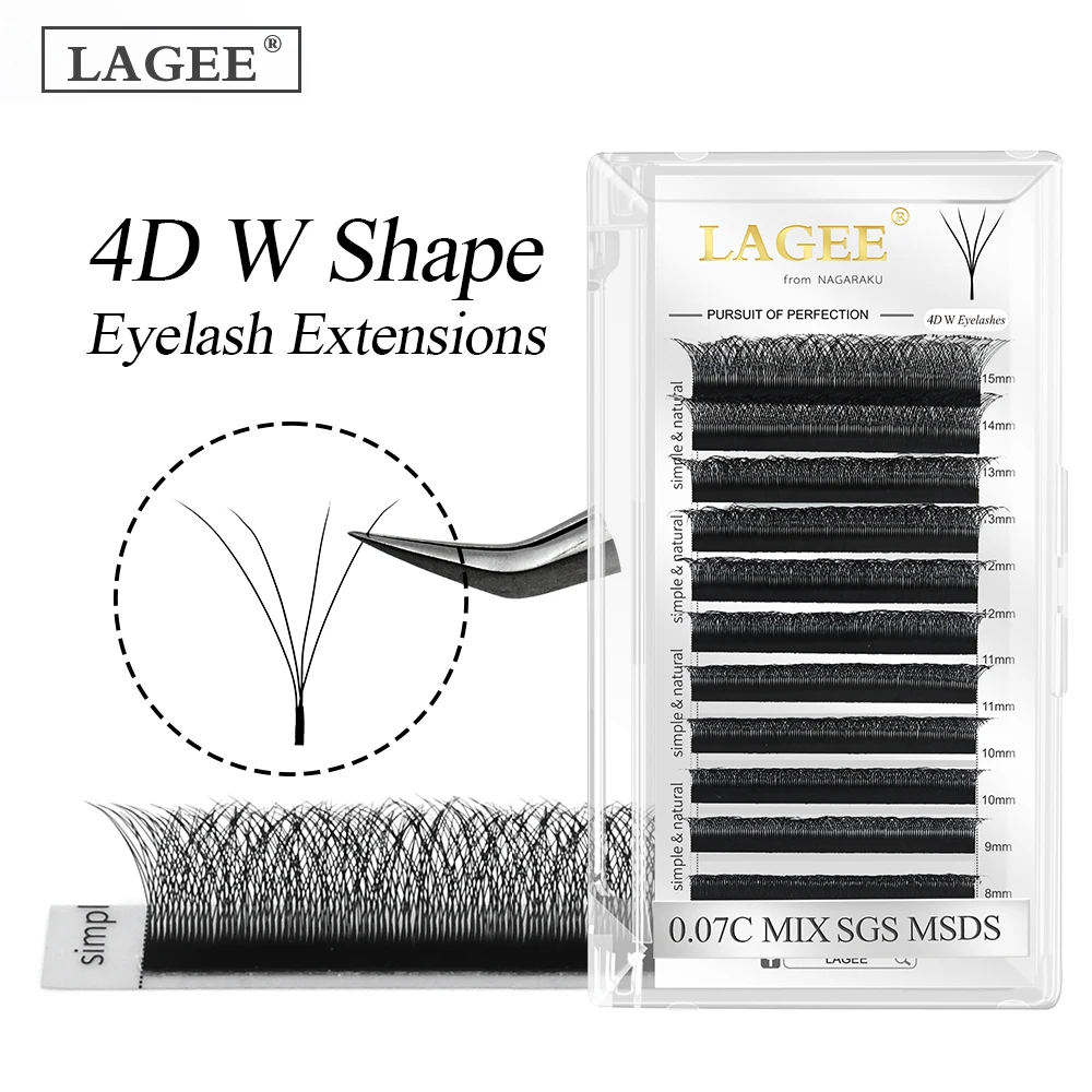 LAGEE-4D-W-Shape-Lash-Extensions-Bundle-Bloom-Volume-Fan-Soft-Natural ...