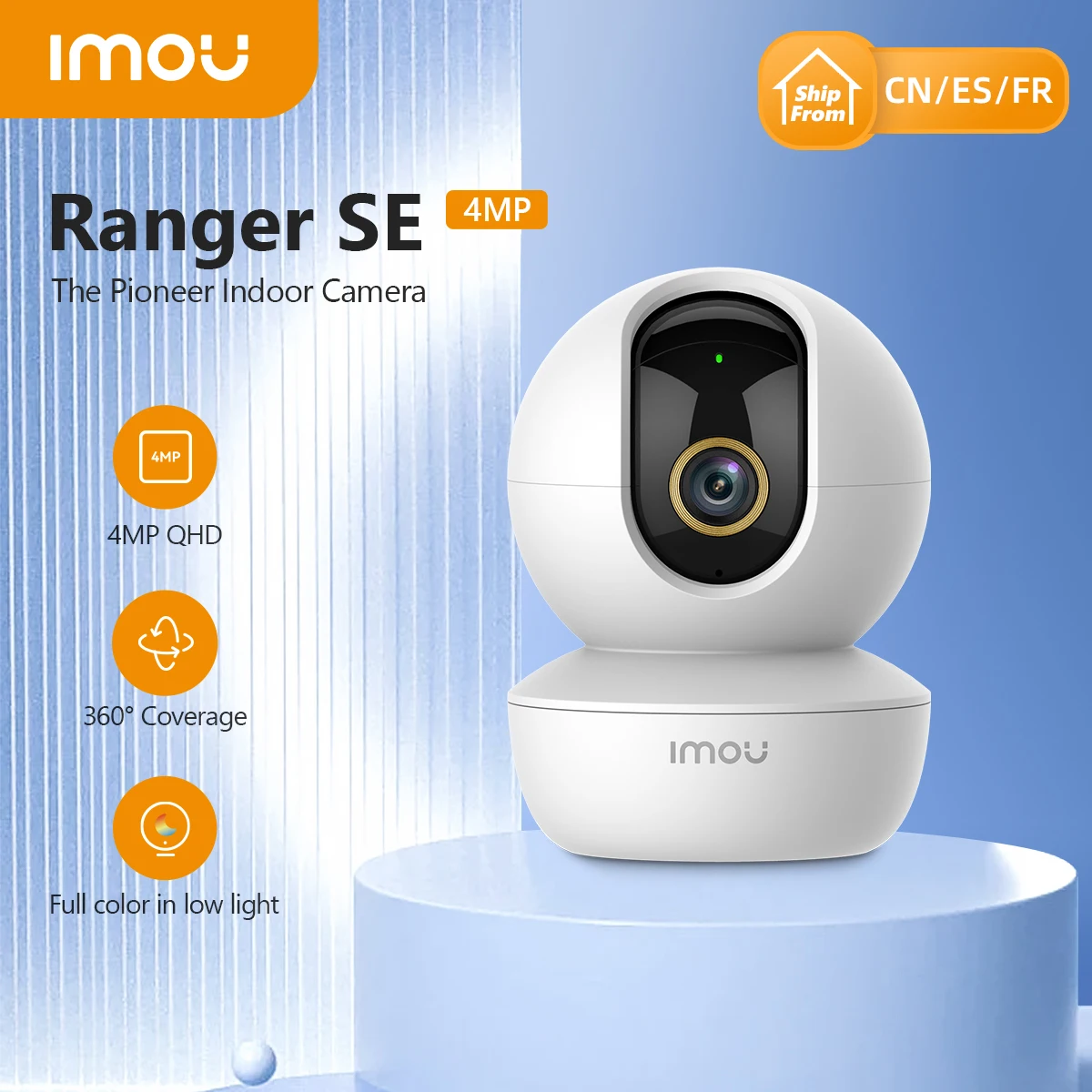 IMOU Ranger SE 4MP 4X Digital Zoom AI Human Detect Camera Baby Security ...