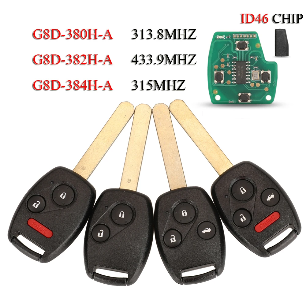 jingyuqin-G8D-380H-A-G8D-382H-A-G8D-384H-A-Remote-Smart-Car-Key-For ...
