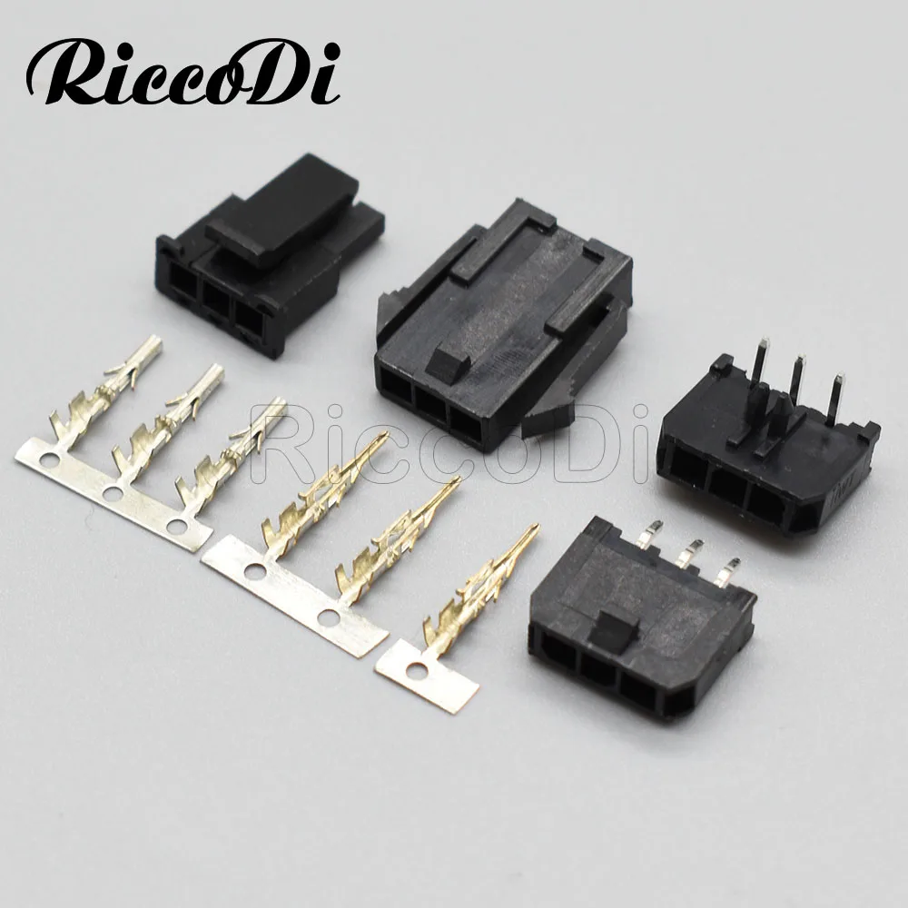 5-50 Sets Molex 3Pin Way Micro-Fit Connector Male Female 3.0mm Pitch ...