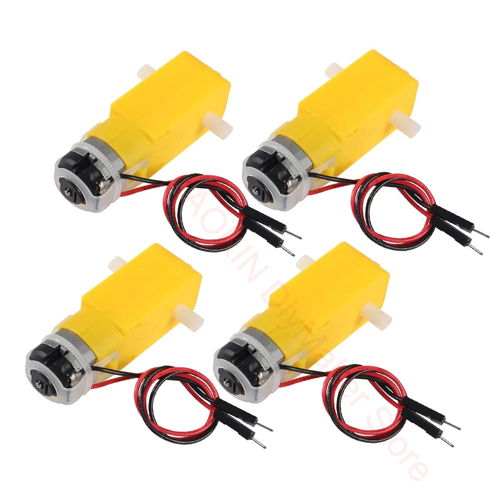 4-pcs-TT-Motor-Smart-Car-Robot-Gear-Motor-with-Cable-DC-Electric-Gear ...