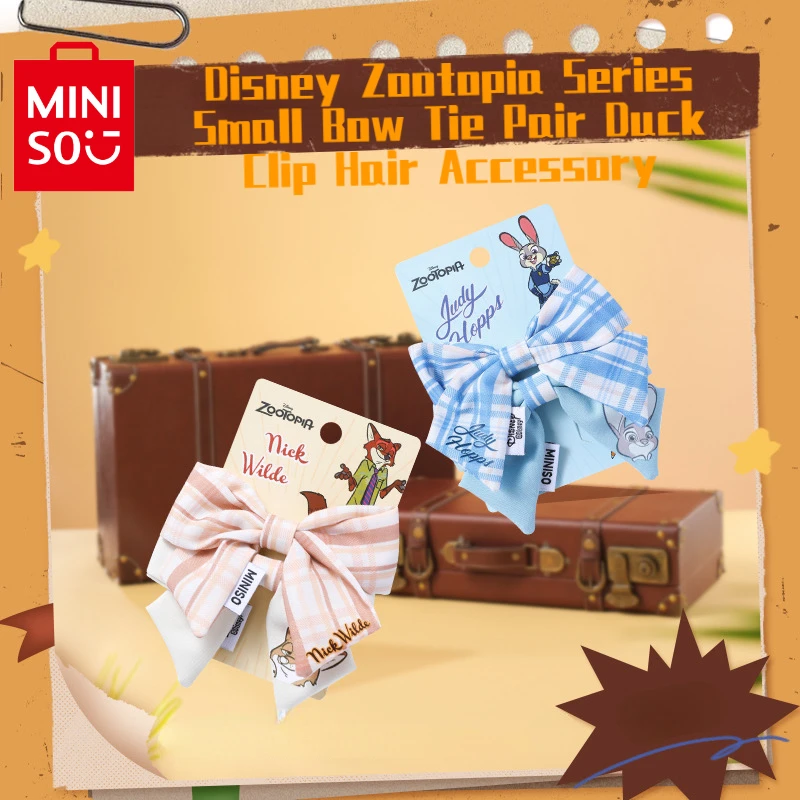 MINISO-Cartoon-Disney-Zootopia-Series-Small-Bow-Tie-Pair-Duck-Clip-Hair ...