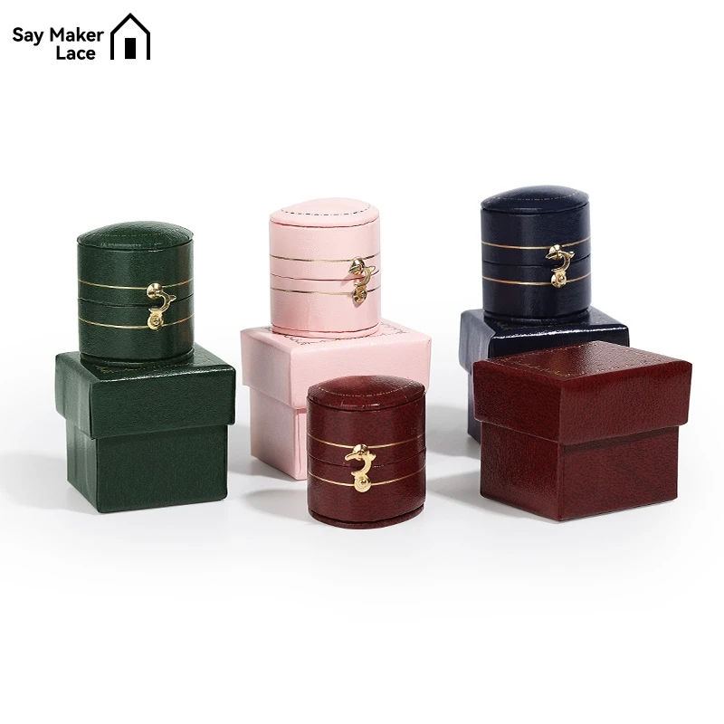 Vintage Portable Mini Ring Box Exquisite Fashion High-end Jewelry ...
