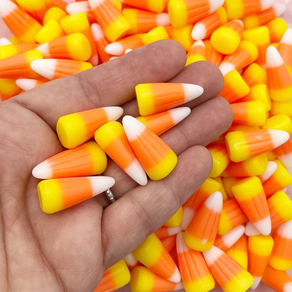 10-20pcs-Bulk-Halloween-Resin-3D-Fake-Candy-Corn-Cabochons-Miniatures ...