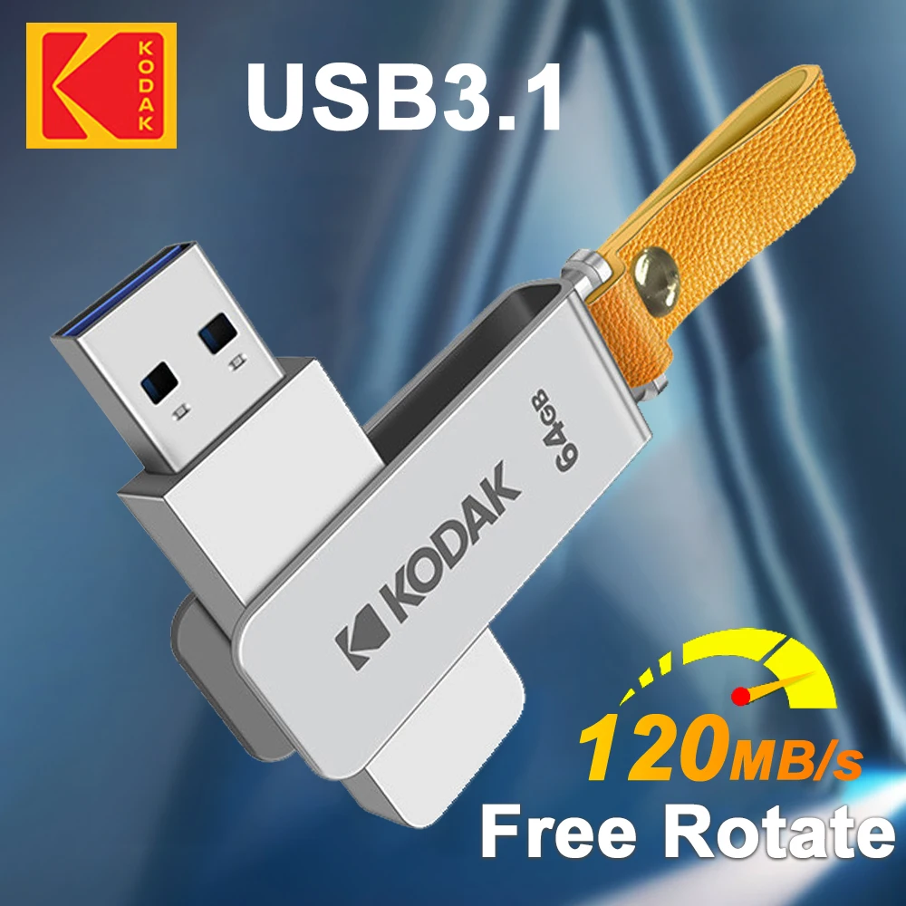 KODAK-USB-Flash-Drive-Metal-Pendrive-Mem-ria-de-Alta-Velocidade-Stick ...