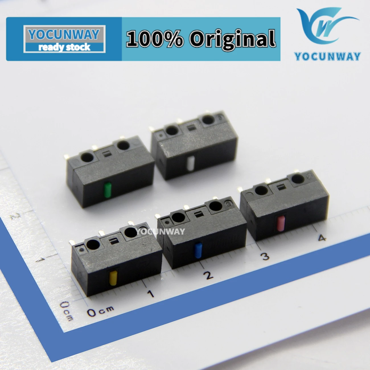 1Pcs HUANO New Original Micro Limit Switch Button Blue Shell Pink Blue ...