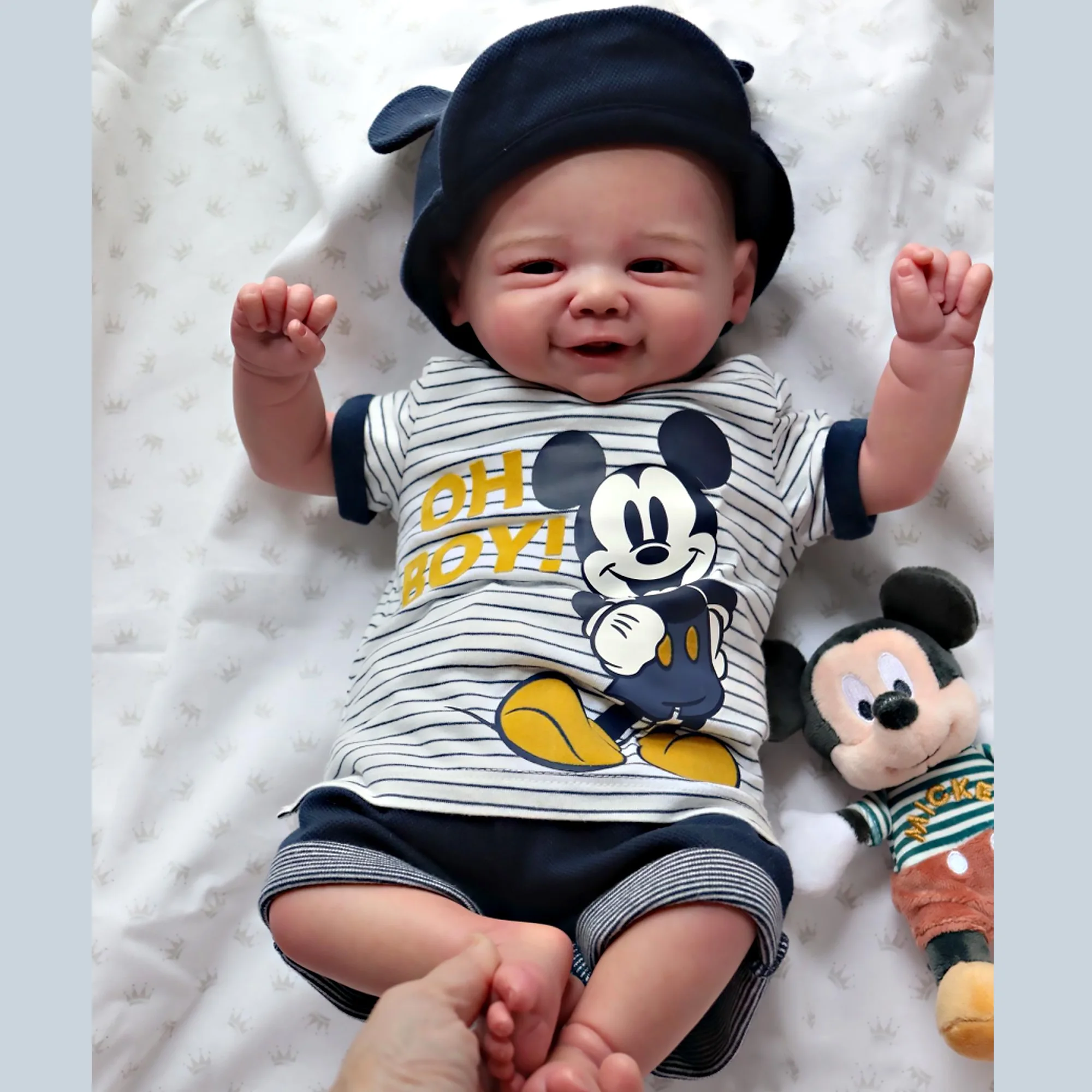 Vivienne 18 Inch Bebe Reborn Poppen 3D Geschilderd Met Zichtbaar Veins ...