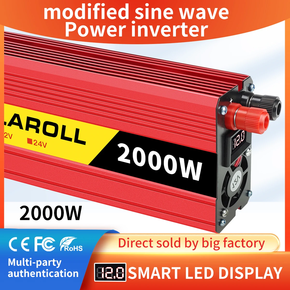 Inverter 12v 220v 4000w Modified Sine Wave | Power Inverter Dc 12v Ac ...