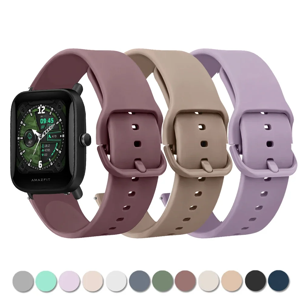 20mm-Strap-For-Amazfit-GTS-4-2-Mini-GTS-3-GTS-2e-Band-Silicone-Bracelet ...