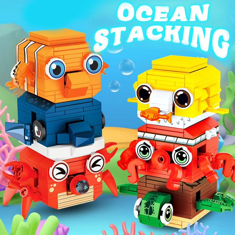 Children-s-particle-building-block-assembly-ocean-folding-fun-bathroom ...