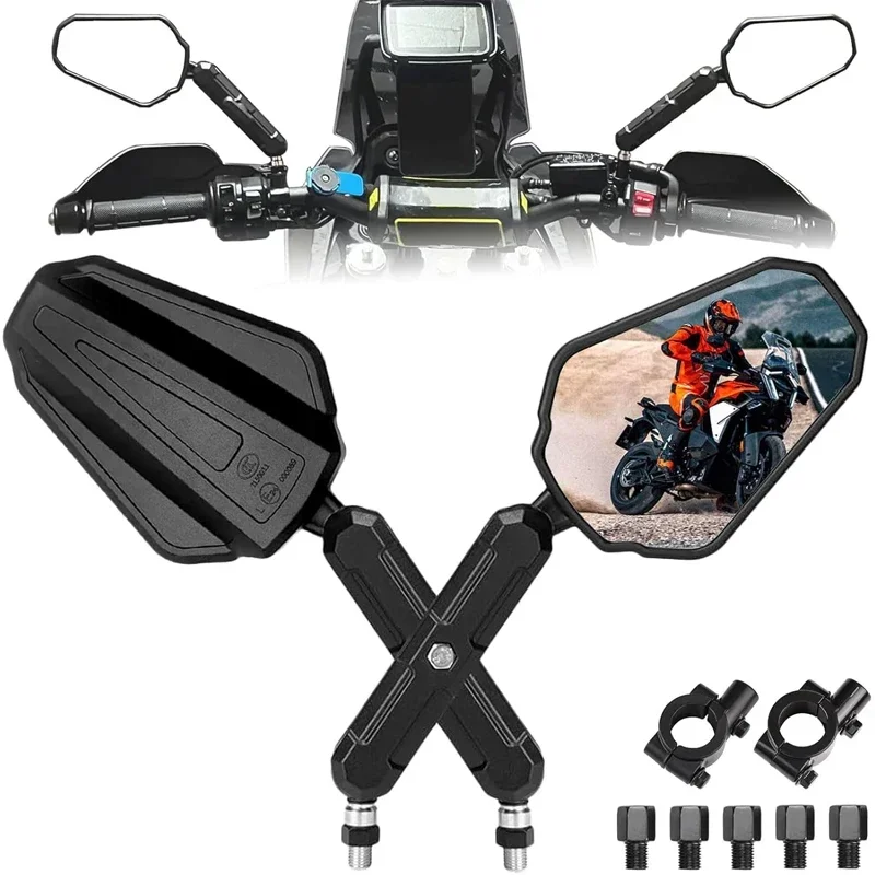 Universal Motorcycle Mirrors Angle FANTIC MV ZERO KYMCO Adjustable ...