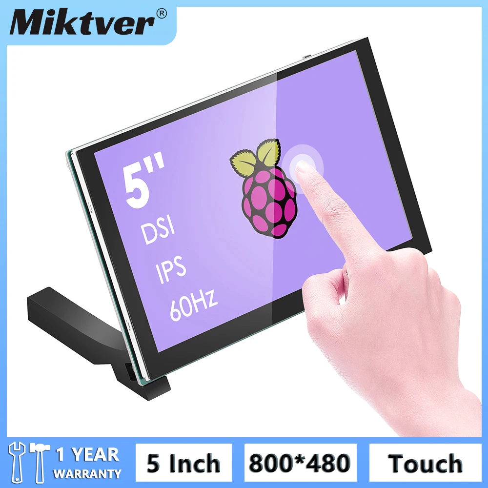 Miktver portátil 5 Polegada mipi dsi display hd 800x480 capacitivo ...