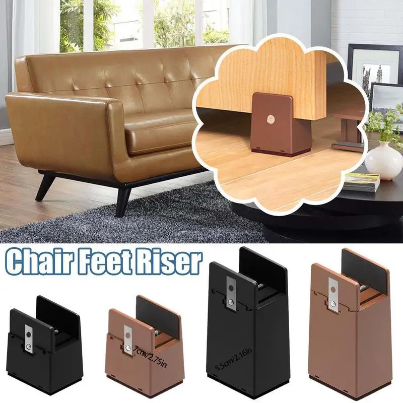 Adjustable-Furniture-Feet-Riser-Strong-Bearing-Capacity-Chair-Legs-Sofa ...