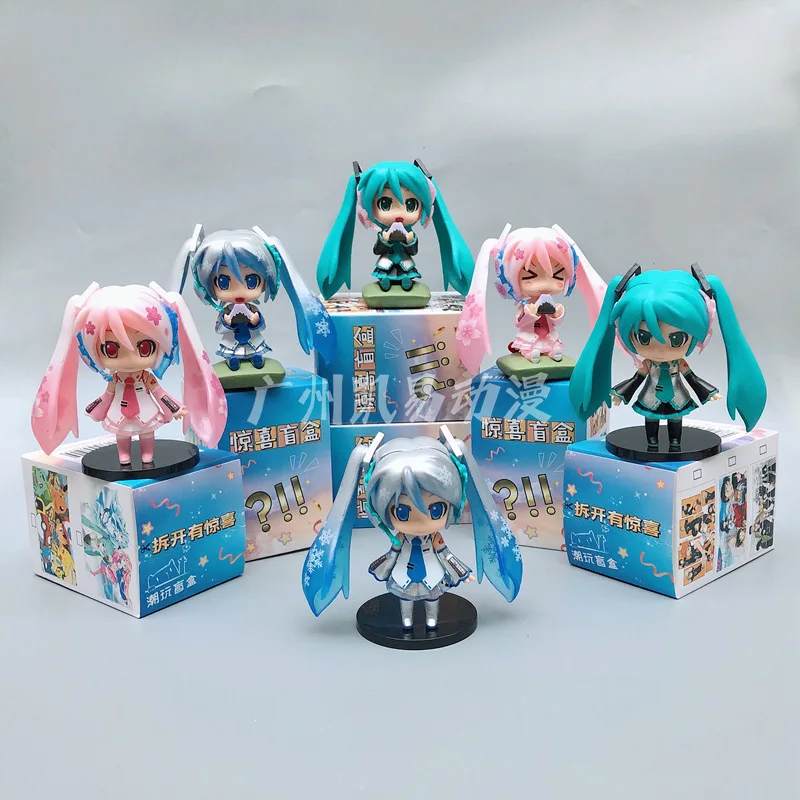 6pcs/Set Blind Box Anime Hatsune Miku Figure New Miku Dolls Pvc Action ...