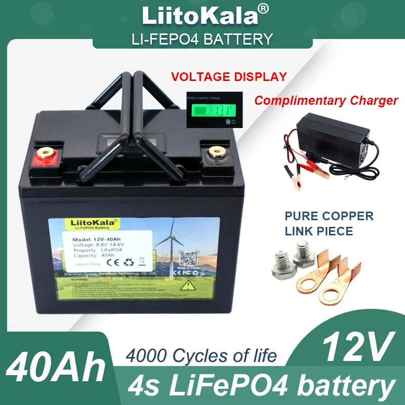 LiitoKala-12v-12-8V-40AH-LiFePO4-Battery-with-BMS-Lithium-Iron-Phosphate-Batteries-4000-Cycles ...