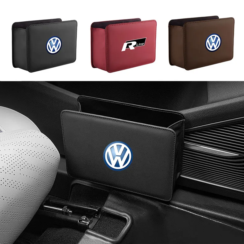 Car-Door-Storage-Box-Leather-Under-Seat-Back-Trash-Can-Bag-Accessories ...