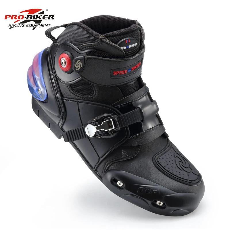 Botas Pro Biker Homens Couro De Microfibra De Motocicleta Profissional ...