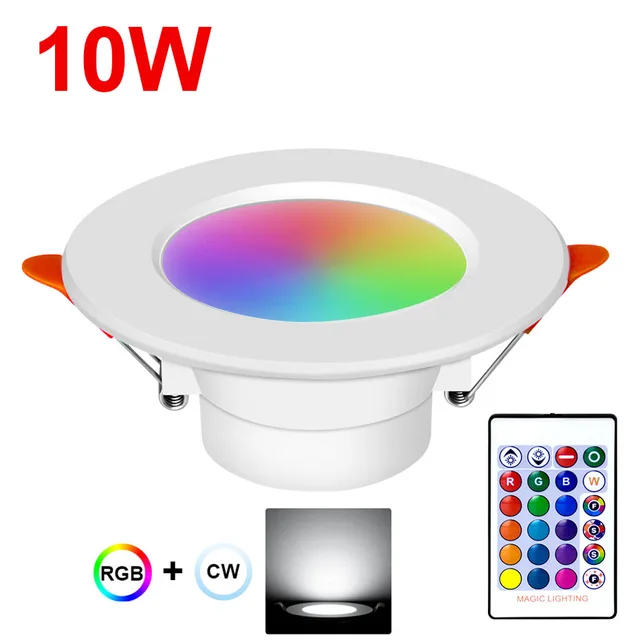 Rgbw Rgbww 10W 15W Downlight Led Spot Light 220V 110 V Távvezérléssel ...