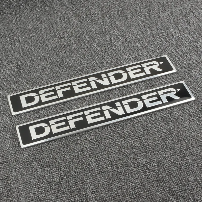2X-Aluminium-Car-Letters-Decals-Sticker-For-Land-Rover-Defender-RC-110 ...