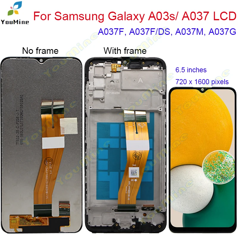 6.5'' Original For Samsung Galaxy A03s LCD A037F A037M SM-A037FD/S ...