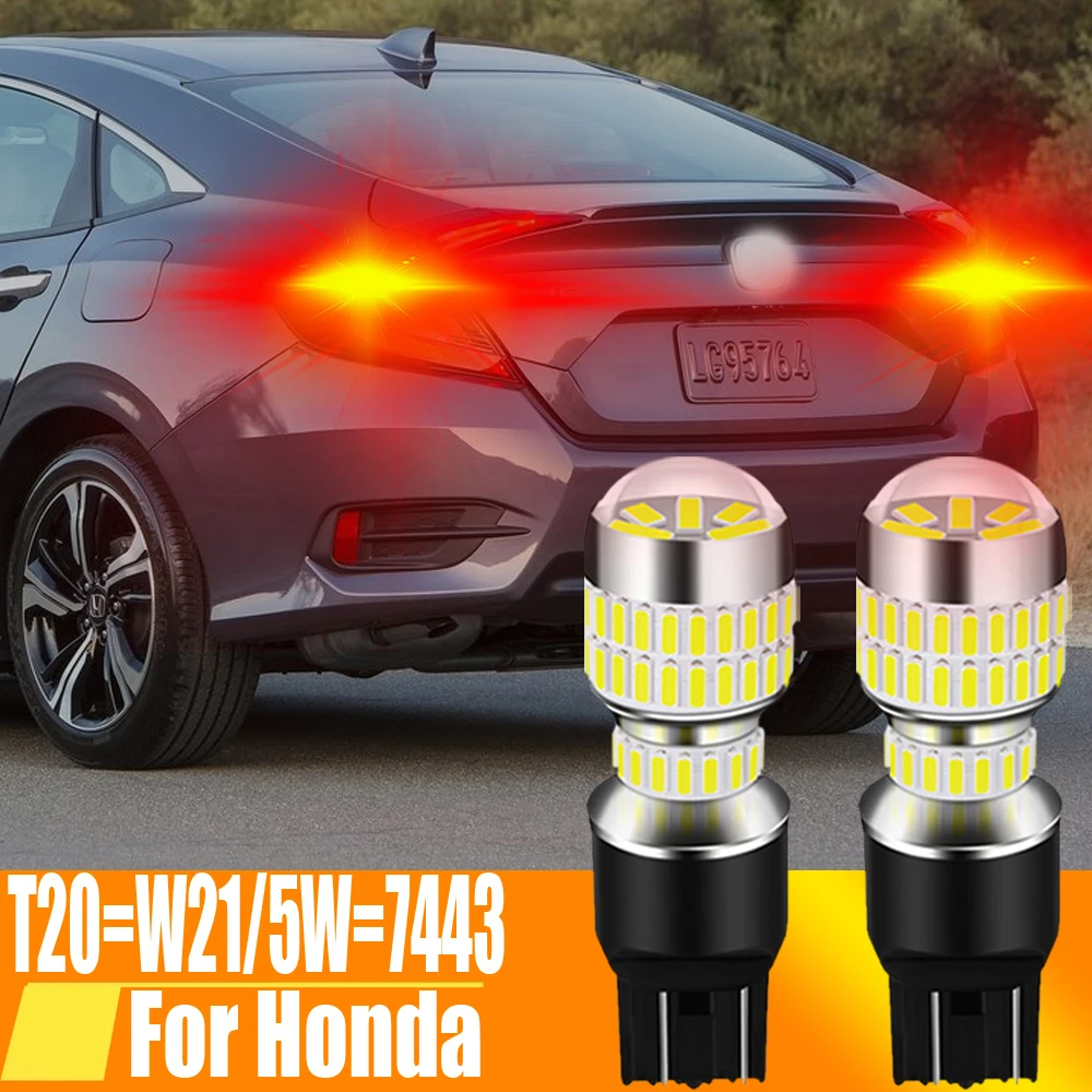 2pcs W21/5W T20 7443 Led Brake Lights Stop Bulb Tail Diode Lamp 12v For ...