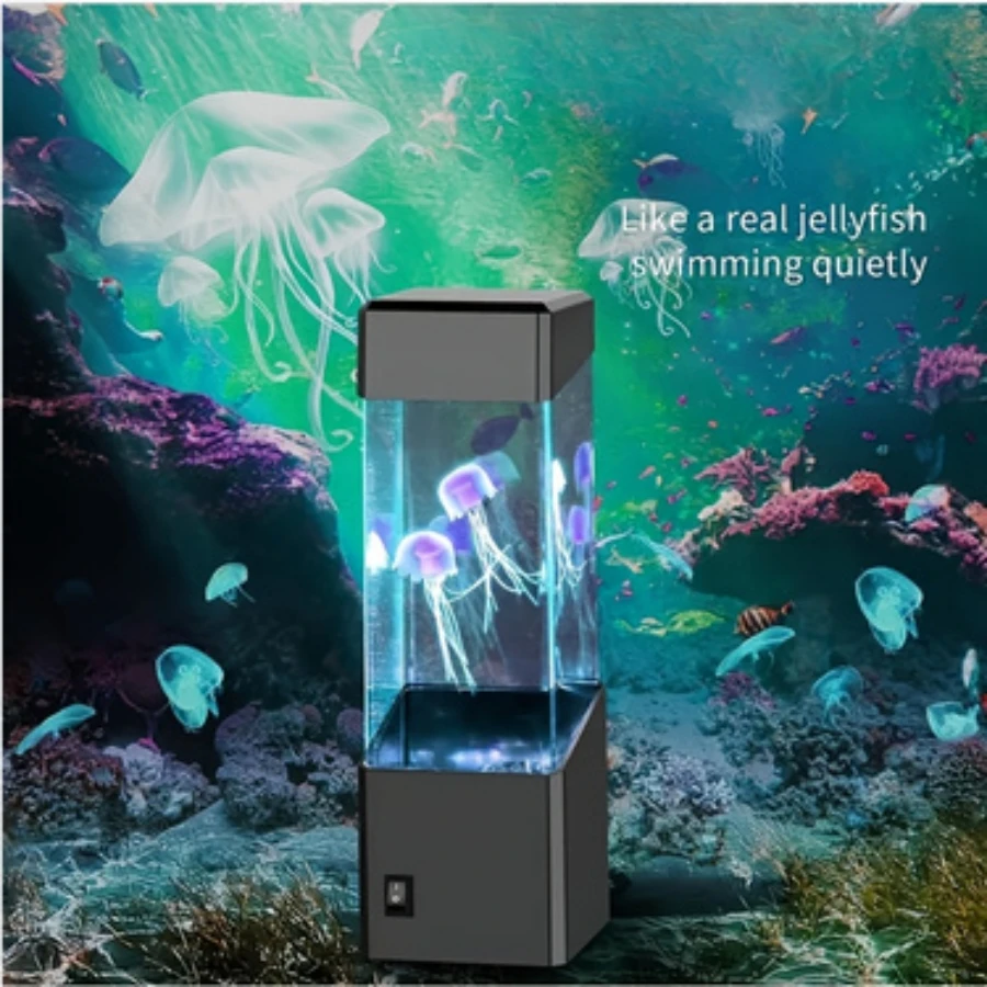 Swimming-Fish-Night-Lights-RGB-Jellyfish-Light-Aquarium-Lighting-Decor ...