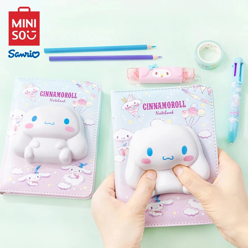 MINISO-Sanrio-Notebook-Cinnamoroll-Children-Cute-Stress-Reduction-Diary ...