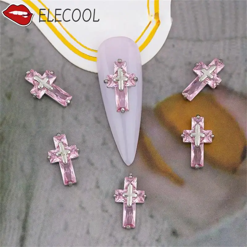 Luxury-Cross-Design-Nail-Art-Charms-Jewelry-13x8mm-Cross-Nail-Art ...