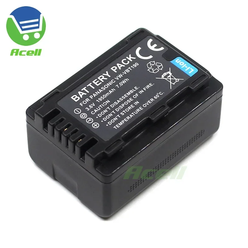 VW-VBT190-VW-VBY100-Battery-for-Panasonic-HC-V110-V130-V160-V180-V210 ...