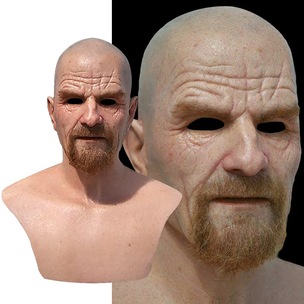 Movie-Breaking-Bad-Halloween-Scary-Bald-Old-Man-Mask-Costume-Party-Fun ...