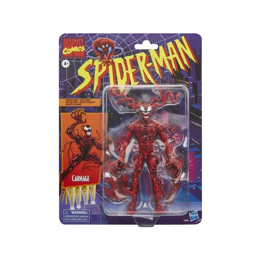Figura de acción de Marvel Legends Spider Man Retro Card Quentin Beck ...