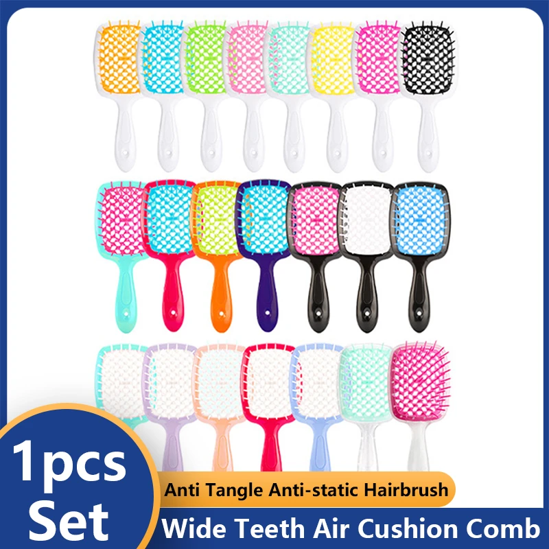 1pcs Wide Teeth Air Cushion Comb Pro Salon Hair Care Styling Tool Anti ...