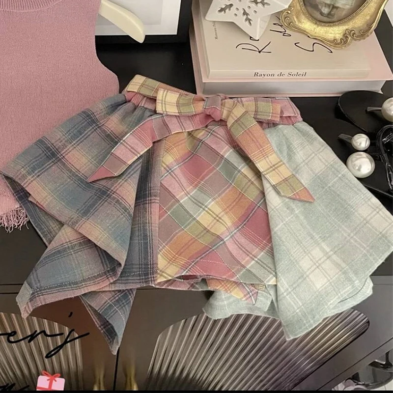2024-Girls-Skirts-Summer-New-Design-Sense-Girl-Baby-Checkered-Skirts ...