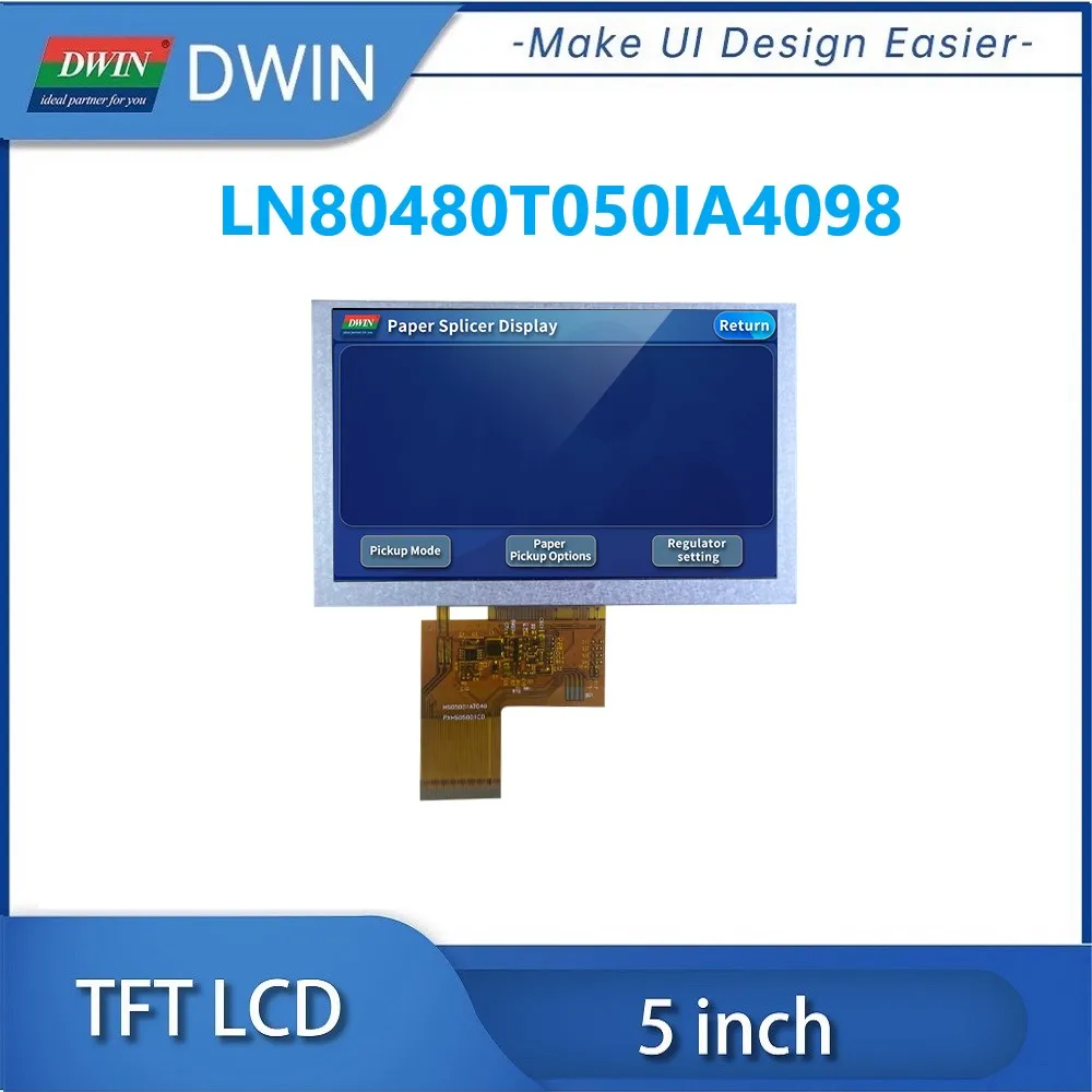 DWIN-Cheap-5-Inch-A-Grade-800x480-RGB-24bit-40PIN-400-Bright-TFT-LCD ...
