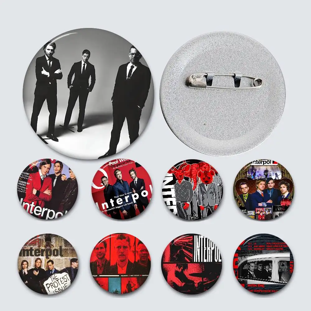 Interpol Band 58mm Handmade Brooch Cartoon Cosplay Badge On Backpack ...