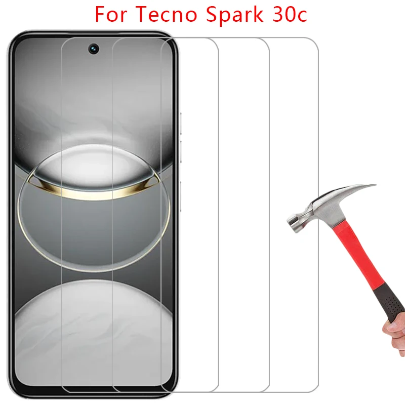 tempered glass for tecno spark 30c phone case on techno spark30c 30 c ...