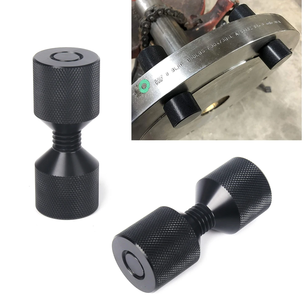 Two Hole Pins Set 1-1/8" Aluminum 6061 2 Hole Flange Alignment Pin ...