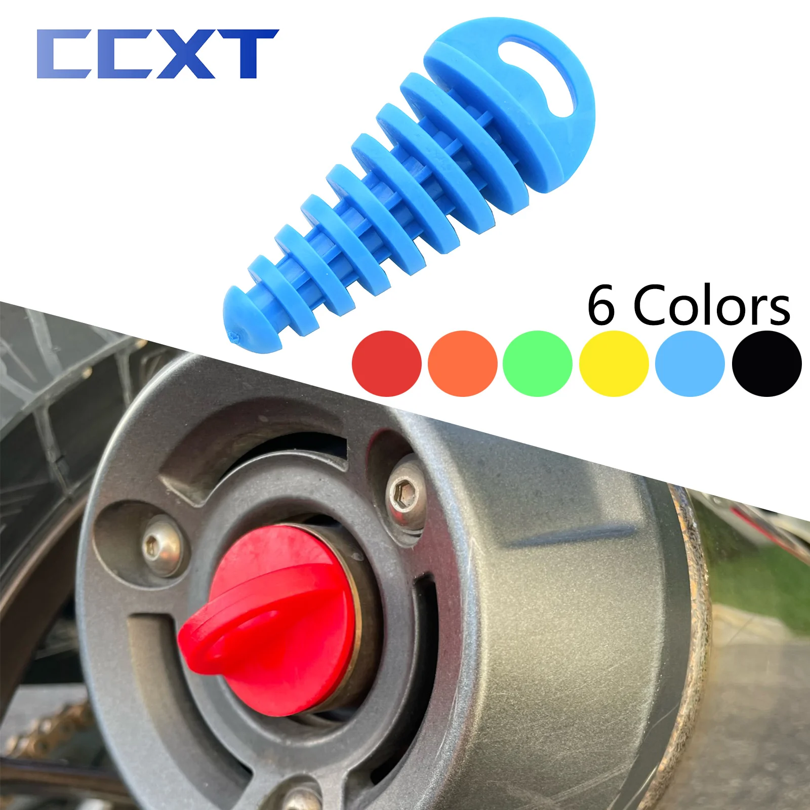 Motorcycle-ATV-Exhaust-Pipe-Plug-Tailpipe-PVC-Air-Bleeder-Plug-Wash ...