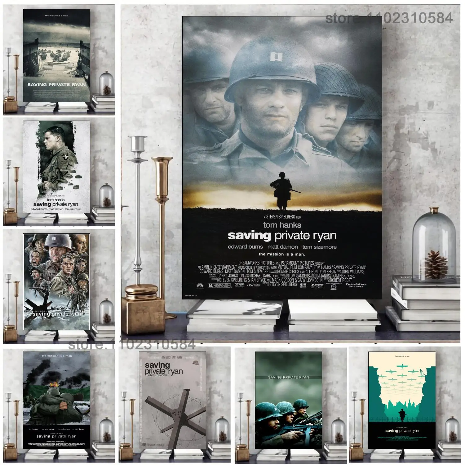 Saving-Private-Ryan-Movie-Poster-Wall-Art-Canvas-Posters-Decoration-Art ...